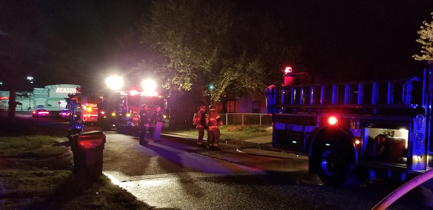 The house from the Sapulpa stand-off on Saturday caught fire last night ...