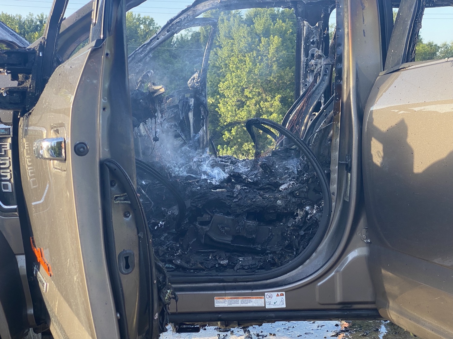 Photos: Fire engulfs truck during Monday morning rush hour – Sapulpa Times