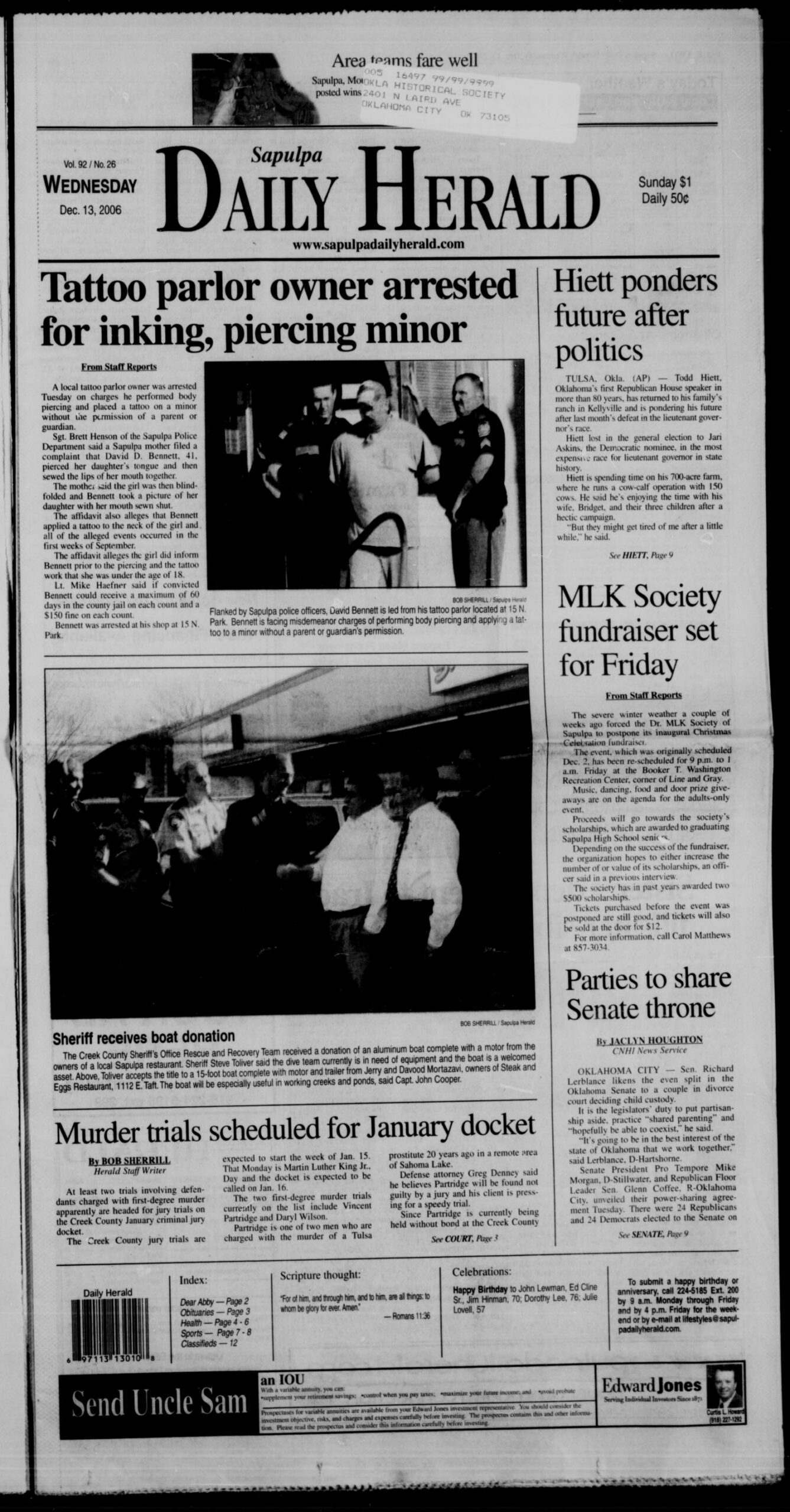 Spotlight on Sapulpa: Headlines for December 13th – Sapulpa Times