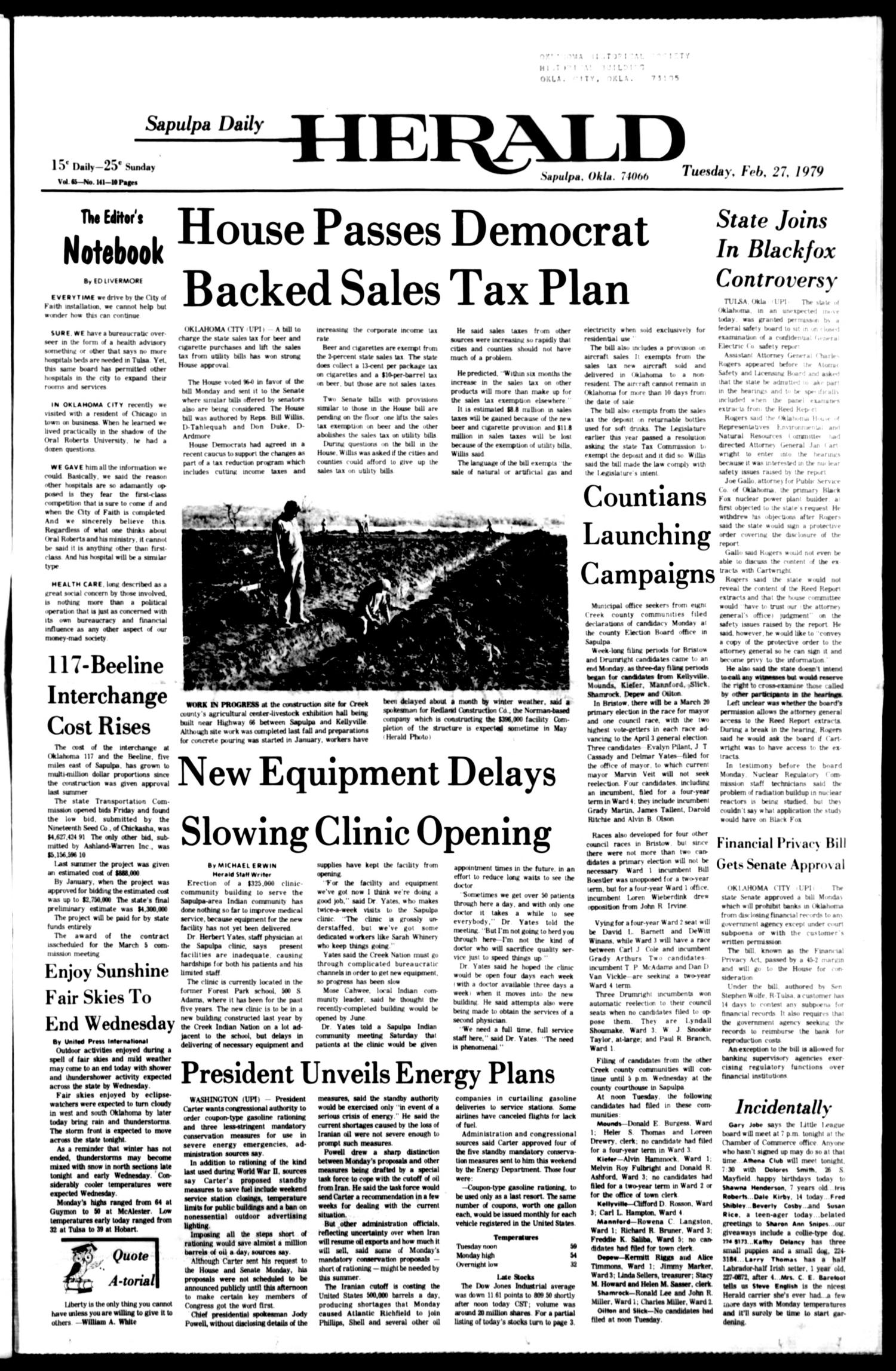 Spotlight on Sapulpa: Headlines for February 27th – Sapulpa Times