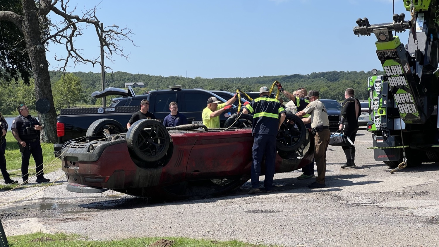 Submerged Chevrolet Camaro recovered from Lake Sahoma – Sapulpa Times